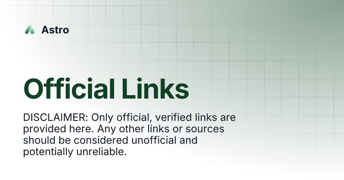 Official Links | Astro
